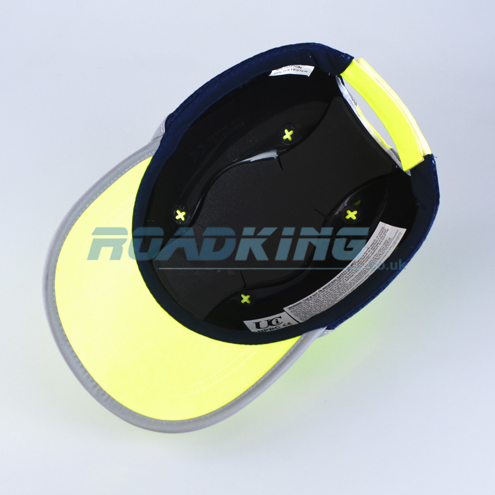 Safety Baseball Cap / Hard Hat - Hi-Vis Bump Cap | Yellow | ROADKING.co.uk