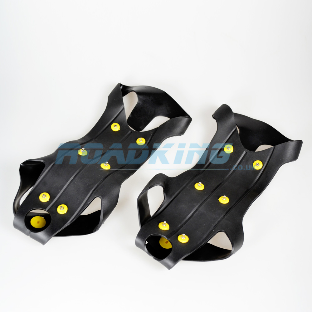 Ice Shoe Grips | Snow Spikes for Boots | UK 8 - 13 | ROADKING.co.uk