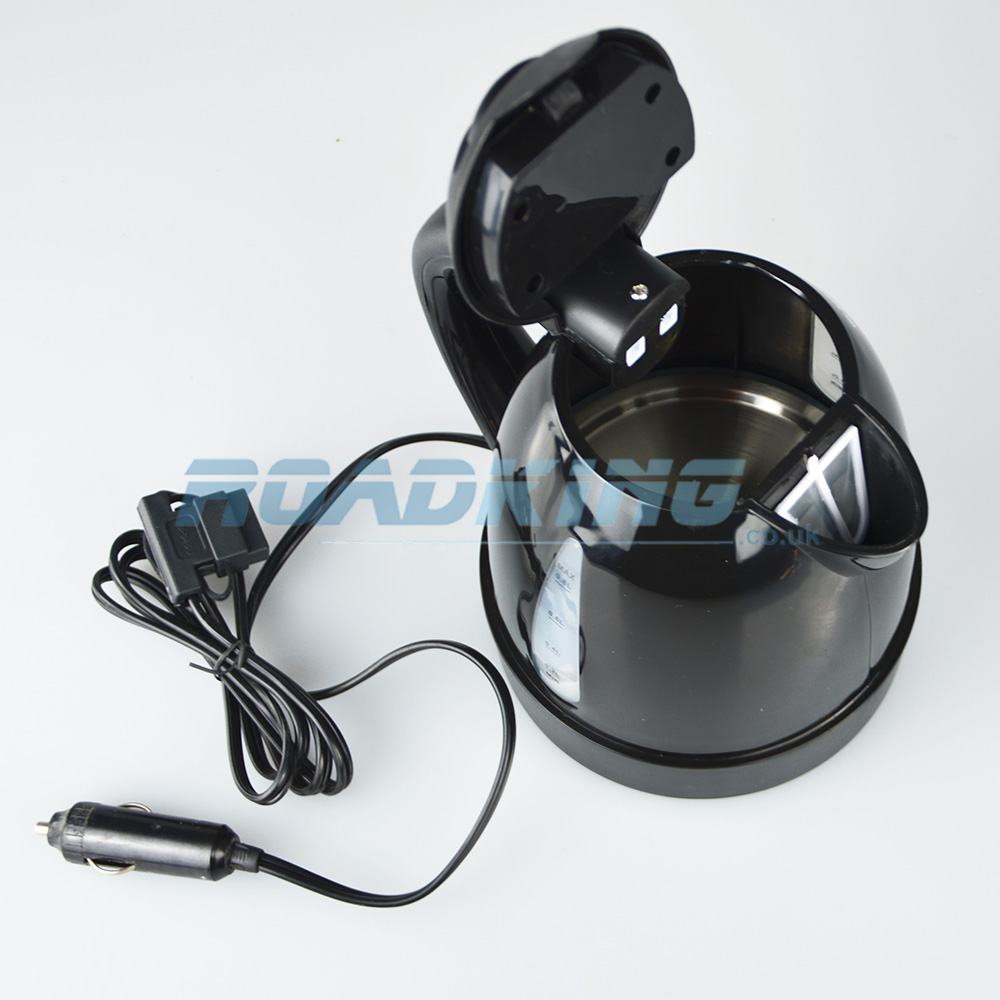 Dunlop Car Kettle with Plug | 0.8 Ltr | 12v | ROADKING.co.uk
