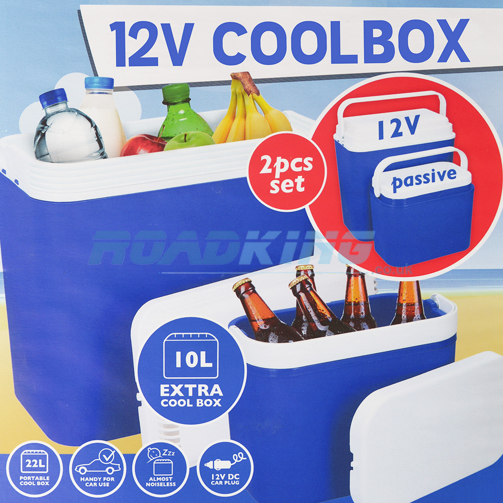 Coolbox 22 Litres & Passive Cool Box 10 Litres | 12v | ROADKING.co.uk