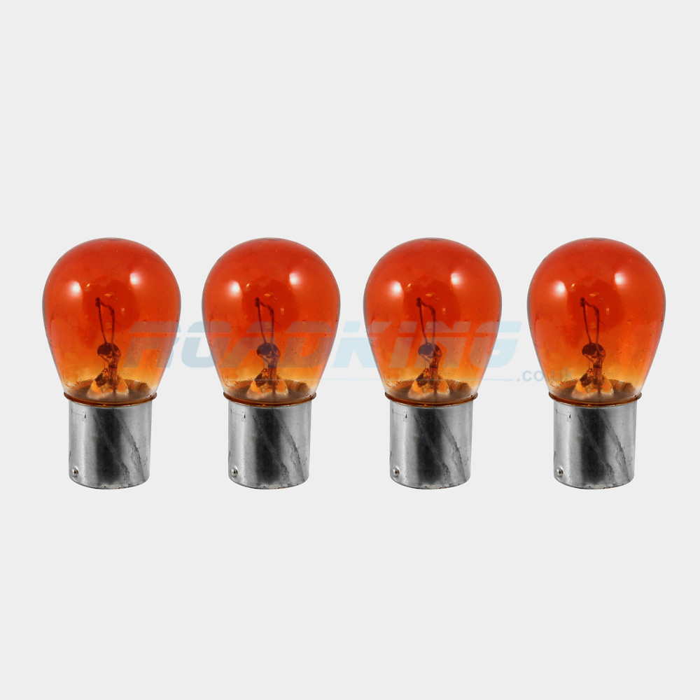 12v Amber Indicator bulbs 21w | 4 Pcs | ROADKING.co.uk