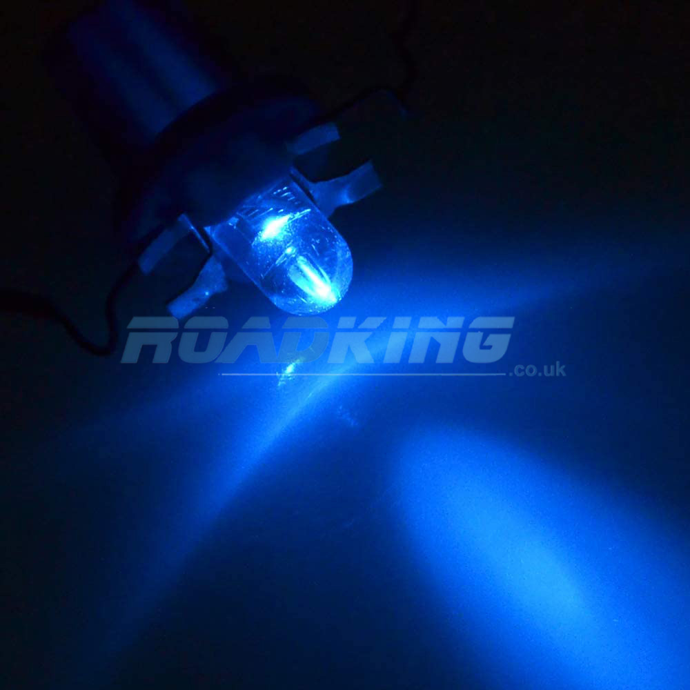 B8.5D Tacho 24v LED Bulb | 2x 1 LED 24 Volt Bulbs | Blue | ROADKING.co.uk