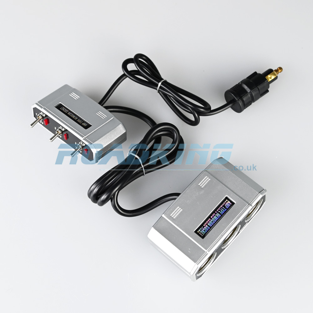 3-Way Cigar Adaptor with On/Off Switch & Fitted Hella Plug | 12v / 24v ...