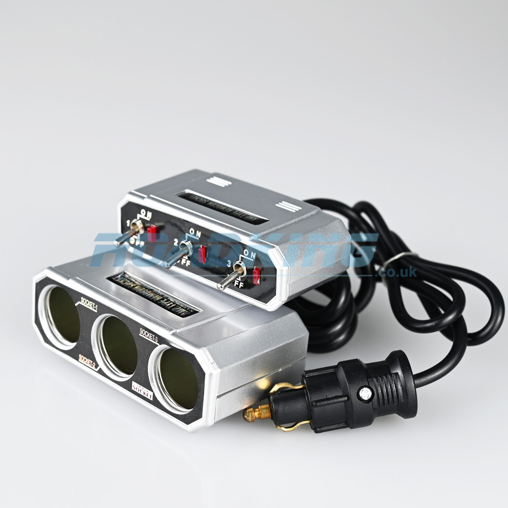 Cigarette lighter adapter with switch store