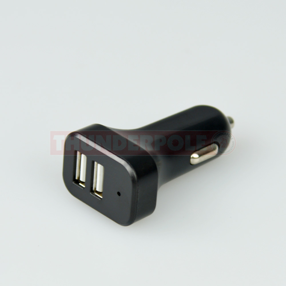 Thunderpole USB Car Charger Adapter | 2100mA | Dual Port | 12v & 24v ...
