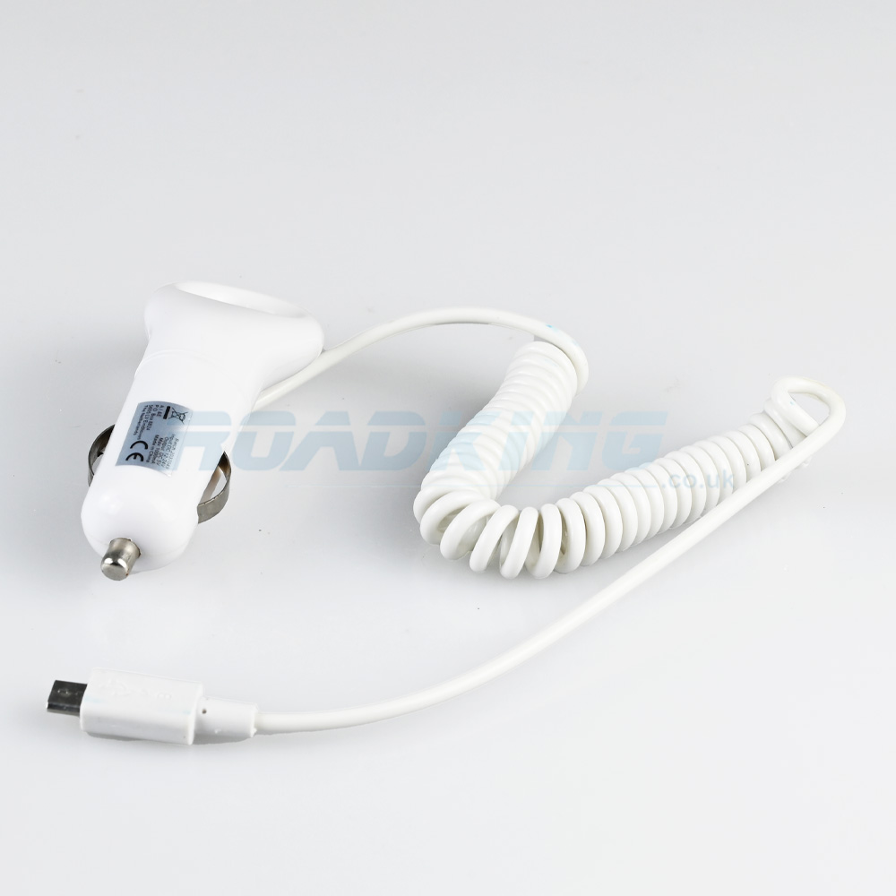 Micro USB Charger | Blue Light | 12v/24v | ROADKING.co.uk