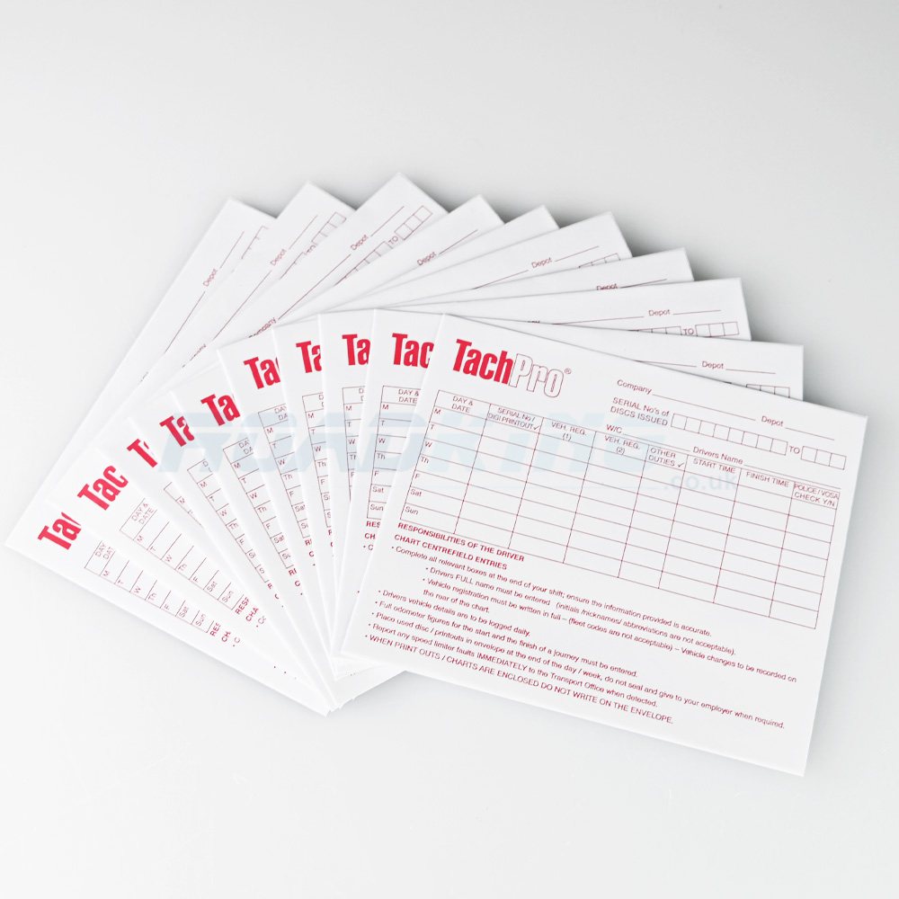 10 x Weekly Tachograph Envelopes | ROADKING.co.uk