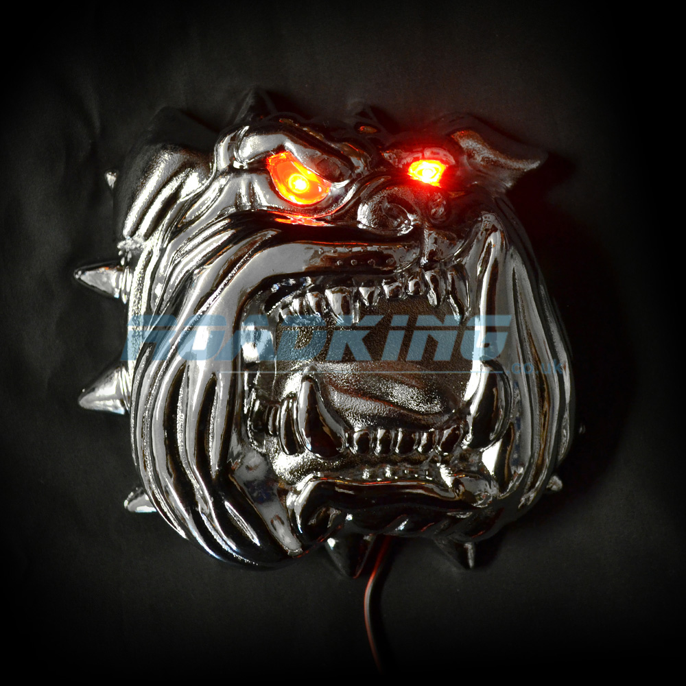 Chrome LED Bulldog Light | 16cm | 12v / 24v | ROADKING.co.uk