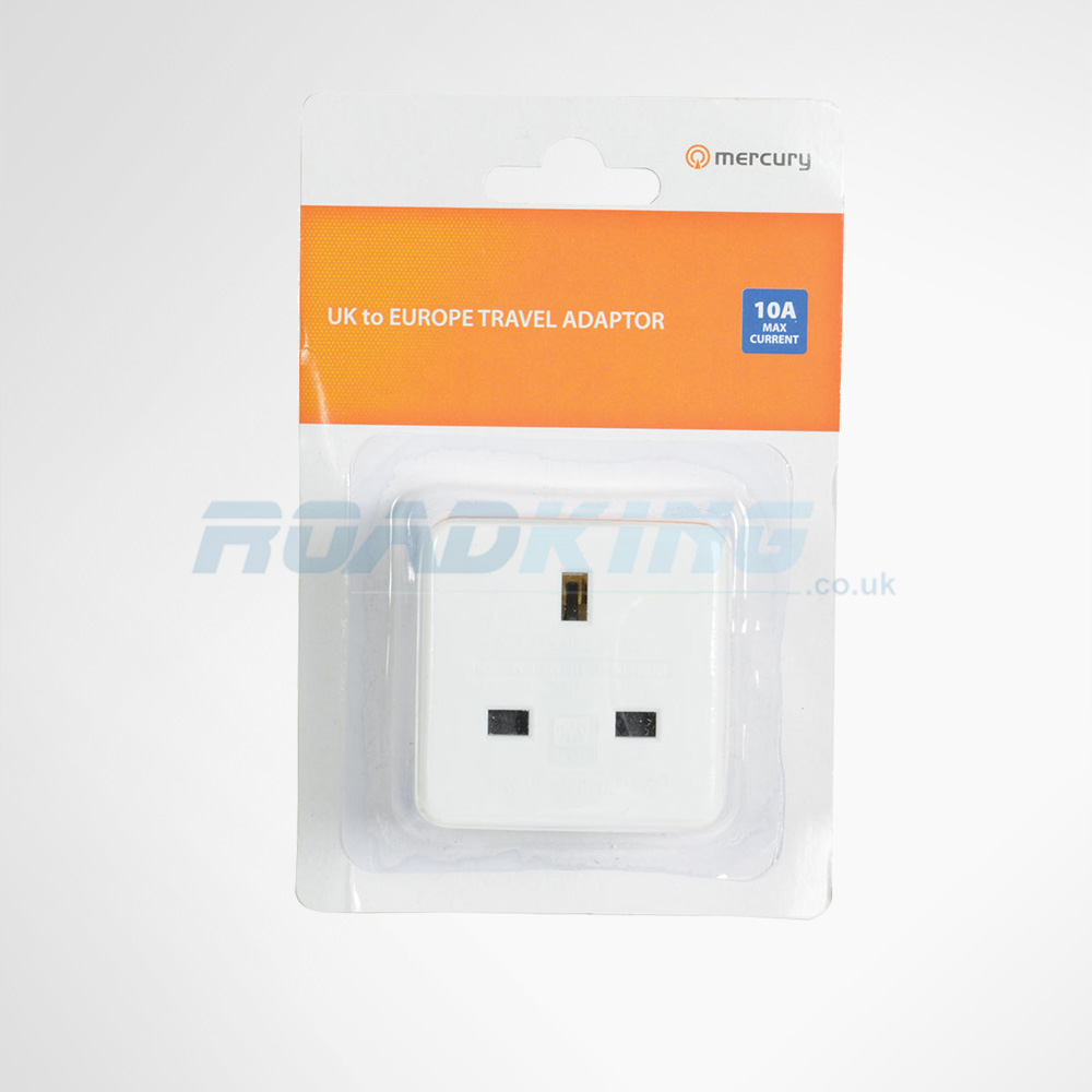 Travel Adapter | 3-Pin to European 2-Pin | ROADKING.co.uk