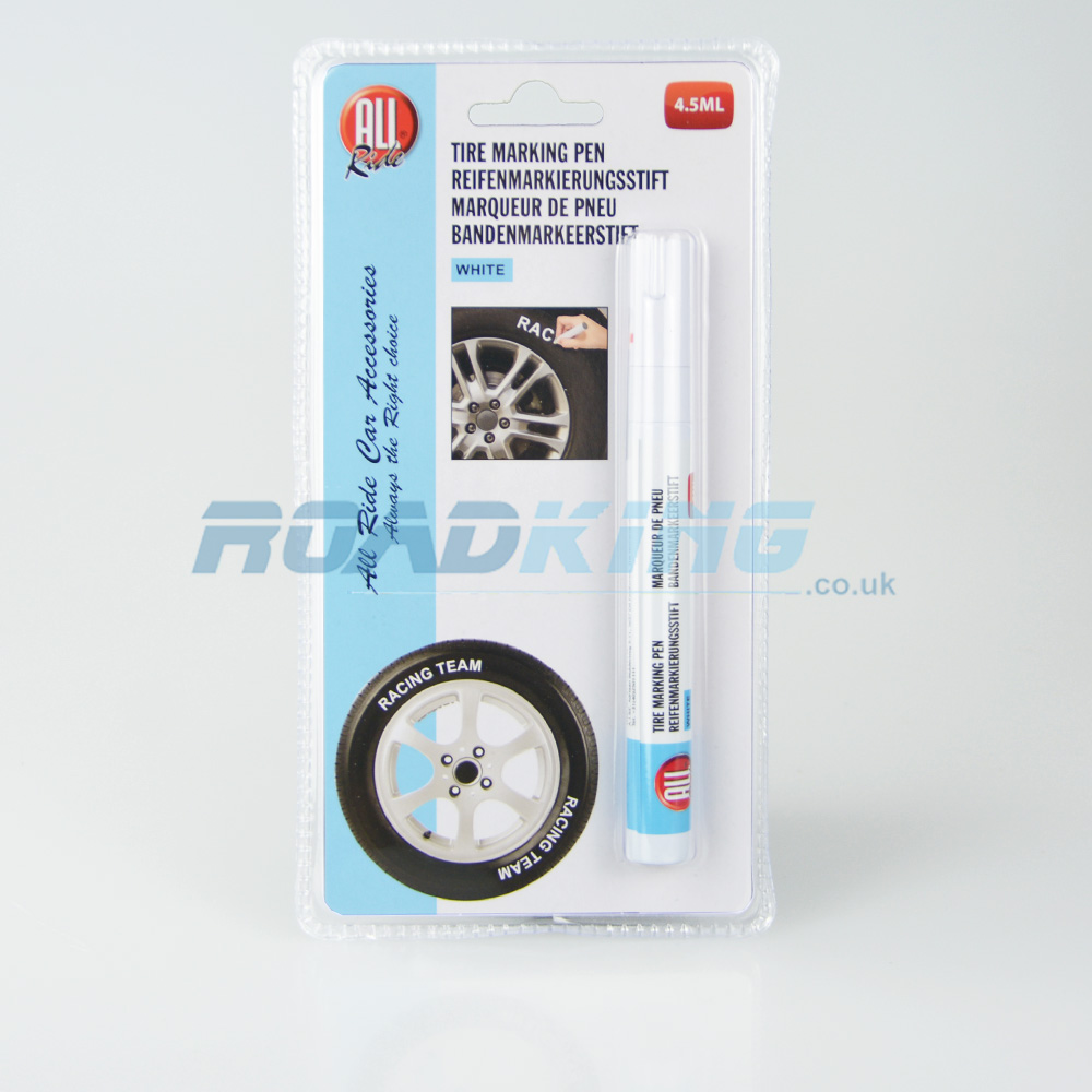 Tyre Marking Pen | 4.5ml | White | ROADKING.co.uk