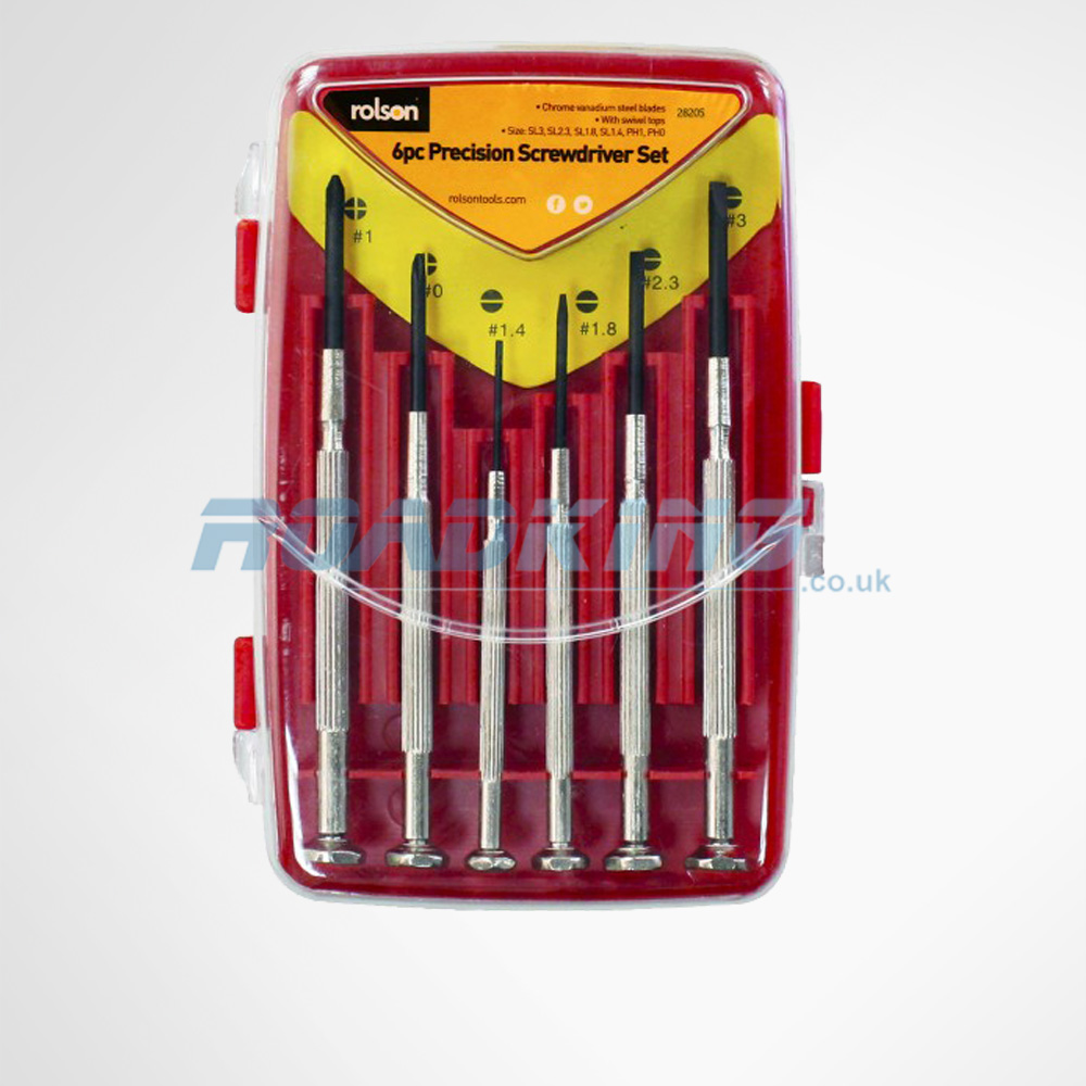 Prescision Screwdriver Set | 6pcs | ROADKING.co.uk